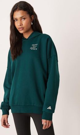 adidas adidas Performance - Three Stripes Studios - Sweat &agrave; capuche - Vert fonc&eacute;