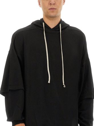 Rick Owens 100% Cotton Hoodie - Black