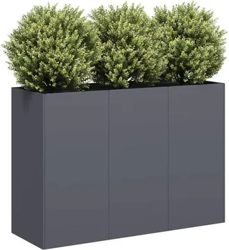 vidaXL Vidaxl - Jardini&egrave;re anthracite 120x40x80 cm acier lamin&eacute; &agrave; froid