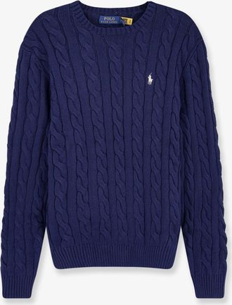 Ralph Lauren Cotton sweater with embroidered logo on the front - POLO RALPH LAUREN - gender_Man