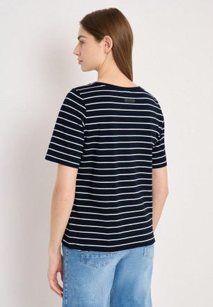 Cecil Print-Shirt mit U-Boot-Ausschnitt