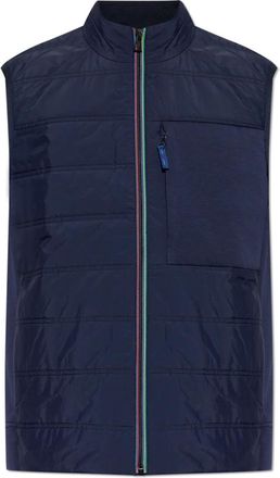 Paul Smith Homme, Vestes, Bleu, Taille: S Veste sans manches &agrave; col roul&eacute; avec devant matelass&eacute;