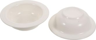 Cabilock 2 St&uuml;ck Keramik Aromatherapie Schale Wachsschmelz Ersatzschale f&uuml;r Duftkerzen Transparentes Aroma Diffuser Ersatzgeschirr Vielseitige Wachsw&auml;rmer Arom