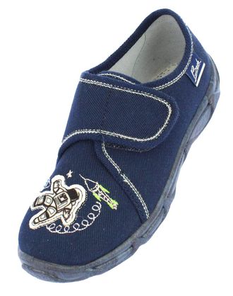 Beck Jungen Spaceman Hausschuh, Blau, 25 EU