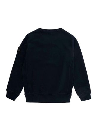 Stone Island Boys Hooded Zip Sweatshirt Blue Hoods & Sweatshirts