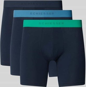 Schiesser Slim Fit Boxer Briefs aus Baumwoll-Mix im 3er-Pack