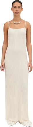 Mark Kenly Domino Tan Femme, Robes, Beige, Taille: 38 FR Long Slim Dress