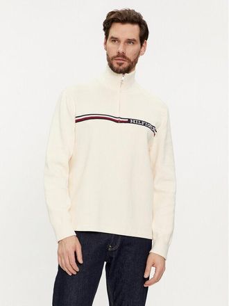 Tommy Hilfiger Pullover Global Stripe MW0MW33508 Beige Regular Fit