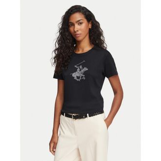 Beverly Hills Polo Club T-Shirt L1608-HR Schwarz Regular Fit