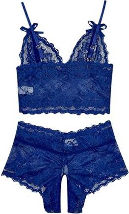 Generic Ensemble sous Vetement Femme Ensemble Lingerie Confortable Classique Soutien-Gorge &Agrave; Armatures Brod&eacute; - Antid&eacute;rapant, Coupe Sensuelle, Maintien Ferme