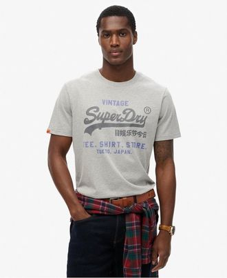 Superdry T-shirt d&eacute;contract&eacute; Vintage Logo Heritage