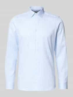 Olymp Level 5 Slim Fit Businesshemd aus Baumwoll-Mix mit Kentkragen