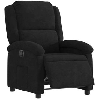 vidaXL Fauteuil inclinable &eacute;lectrique noir velours - Vidaxl