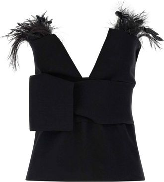 Alberta Ferretti Top - Schwarz