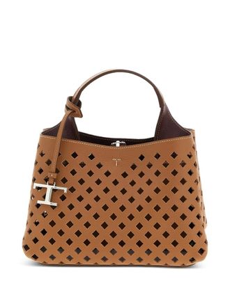 Tod's Apa Micro Handtasche mit Lochmuster - Braun