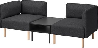IKEA LILLEHEM 2er-Sitzelement mit Ablage
