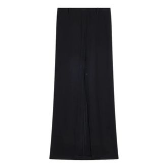 Semicouture Schwarzer Spitzen-Cady-Rock mit Schlitz - - Skirts - Damen - Schwarzk - S