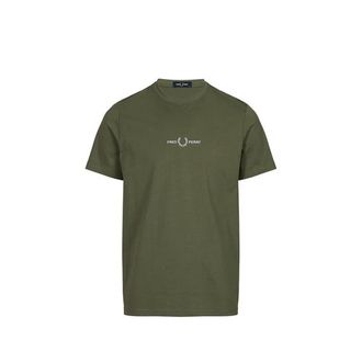 Fred Perry T-shirt &agrave; logo brod&eacute; en coton