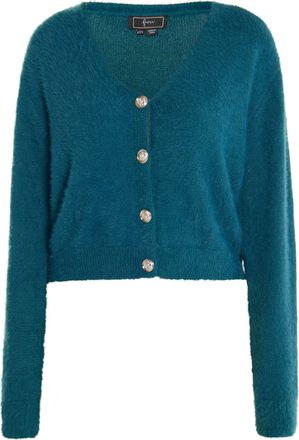 Faina Strickjacke Damen Smaragdgr&uuml;n