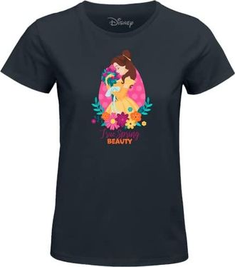 Disney &laquo; Rue Spring Beauty &raquo; WODPRINTS015 T-Shirt Femme, Navy, Taille L