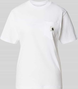 Carhartt Work in Progress T-Shirt mit Brusttasche und Label-Detail