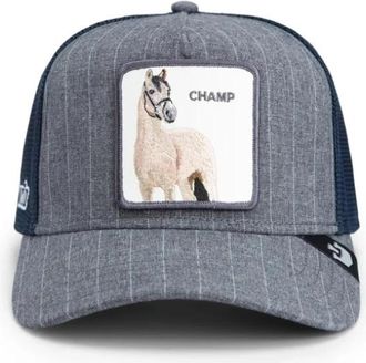 Goorin Brothers Gestreifte Pferde-Trucker-Kappe - - Accessories - unisex - Grau - ONE SIZE