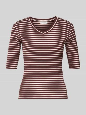 Christian Berg Longsleeve mit 3/4-Arm und V-Ausschnitt