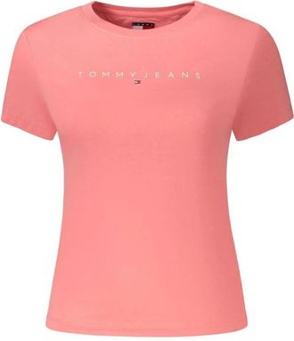 Tommy Hilfiger Femme, Tops, Rose, Taille: 40 FR T-Shirt en coton avec imprim&eacute; graphique