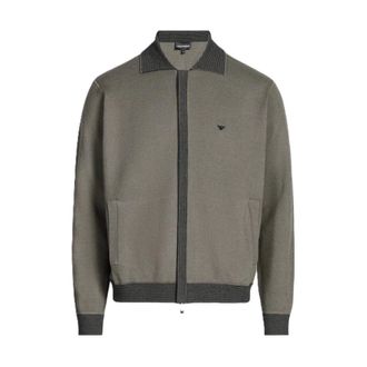 Emporio Armani Homme, Vestes, Gris, Taille: XL Wool Jacket