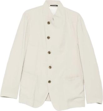 Emporio Armani Homme, Vestes, Beige, Taille: XL Blazer &agrave; poches boutonn&eacute;es