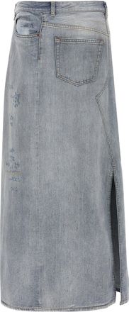 Maison Margiela Asymmetrical Construction Denim Skirt - Blue