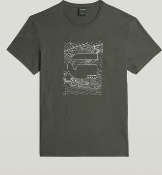 G-Star Graphic Logo T-Shirt - Grau - Herren
