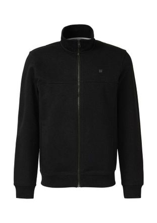 s.Oliver Sweatjacke Sweatshirt Jacke Sweatshirt-Jacke mit Stehkragen und Eingrifftaschen