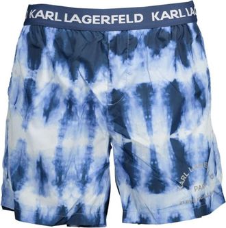 Karl Lagerfeld Homme, Maillots de bain, Multicolore, Taille: S Maillot de Bain en Polyester Bleu