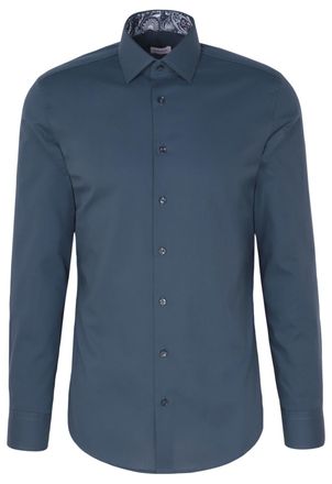 Seidensticker Herren Business Hemd - Slim Fit - Bügelfrei - Kent-Kragen - Langarm - 100% Baumwolle