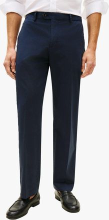 Tommy Hilfiger Pantalon droit New York Label en coton m&eacute;lang&eacute;