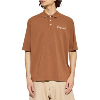 Dsquared2 Homme, Tops, Brun, Taille: M Polo Signature Tennis Fit