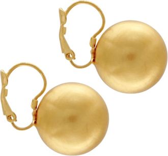 Dansk Copenhagen Boucles doreilles &agrave; crochet fran&ccedil;ais avec boule - Femme - Accessoires - Jaune - Taille: ONE Size