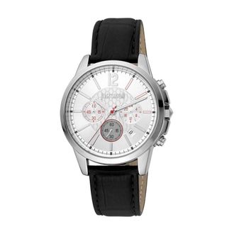 Just Cavalli Homme, Accessoires, Noir, Taille: ONE Size Montre Habill&eacute;e en Cuir