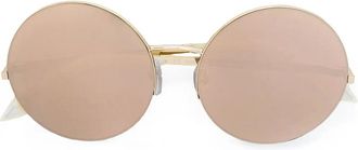 Victoria Beckham Runde Sonnenbrille - Metallic