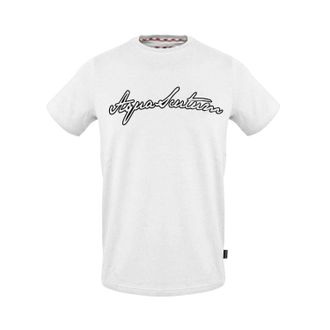 Aquascutum T-Shirt f&uuml;r Herren, Rundhalsausschnitt, Jersey (Wei&szlig;)