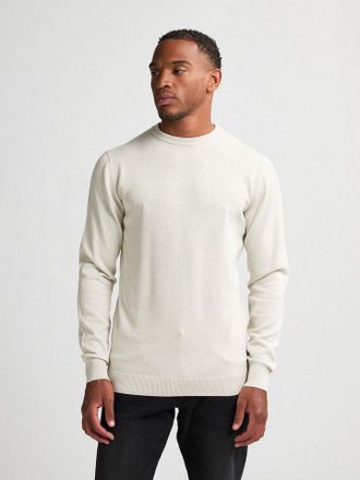 Petrol Industries Rundhalspullover Materialmix mit Baumwollanteil