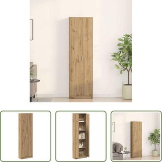 vidaXL Kleiderschrank Eiche - Kleiderschrank Artisan-Eiche 55 x 25 x 189 cm Holzwerkstoff