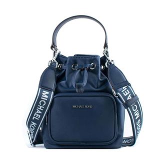 Michael Kors Femme, Sacs, Bleu, Taille: ONE Size Khai Petit Sac Seau en Nylon