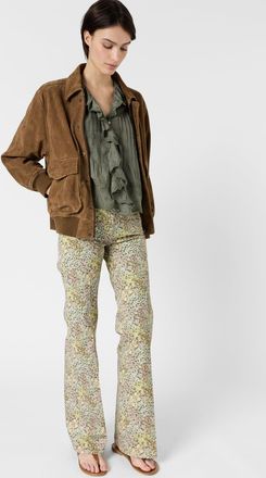 Gerard Darel Chemise brod&eacute;e en voile de coton - CEYLIA - Vert Kaki