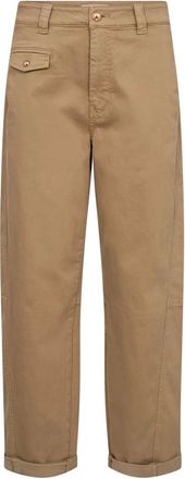Mos Mosh MOS Mosh, Femme, Pantalons, Brun, Taille: W24 Straight Pantalons