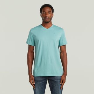G-Star T-Shirt G-STAR Base-S T-Shirt, Herren, Gr. L, mineral blau, Jersey, Obermaterial: 100% Baumwolle, unifarben, regular fit normal, Rundhals, Shirts T-Sh
