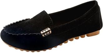 Generic Chaussures &agrave; enfiler confortables pour femme - Couleur unie - &Eacute;l&eacute;gantes - Classiques - L&eacute;g&egrave;res - Antid&eacute;rapantes - Respirantes - Chaussures plates d&eacute;co