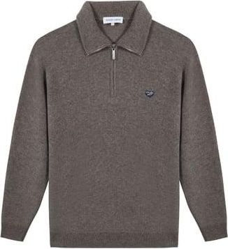 Maison Labiche Pull droit col montant en laine