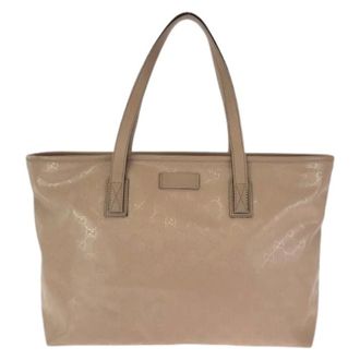 Gucci Sac cabas Pre-owned GG Imprime PVC - Femme - Pre-owned - Beige - Taille: ONE Size
